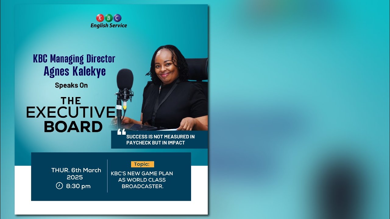Agnes Kalekye, KBC MD on THE EXECUTIVE BOARD | KBC English Service ...