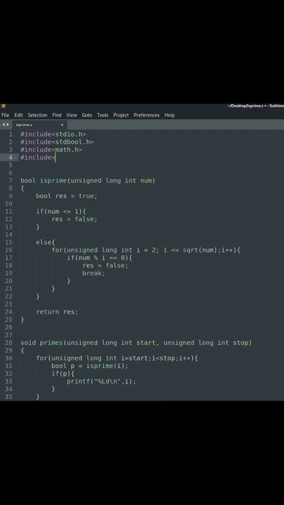 Part 2 Find Prime Number C Programming Ccoding Ccode Coding Cprogramming Ctutorials Youtube