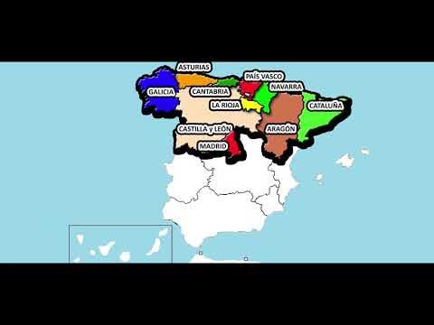Spain / España, las comunidades autónomas del norte- Rap the Map to ...