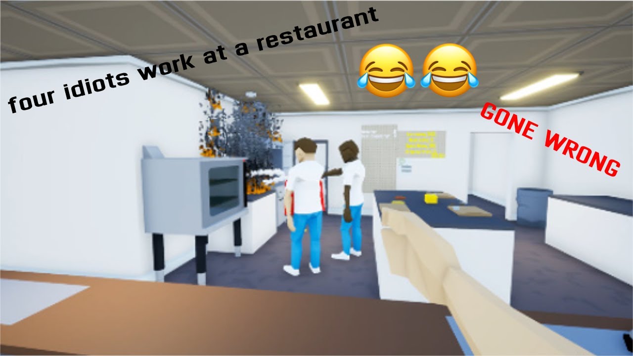 FOUR IDIOTS WORK AT A RESTAURANT | ONE ARMED COOK - YouTube