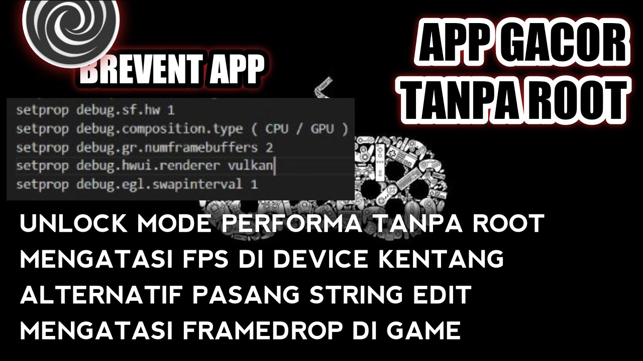 Setting hp kentang jadi lancar gaming | String Setedit | No Root ...