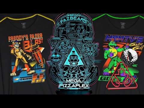 NEW FNAF SECURITY BREACH MERCH! (SHIRTS, LED LIGHT, PINS, & MORE ...