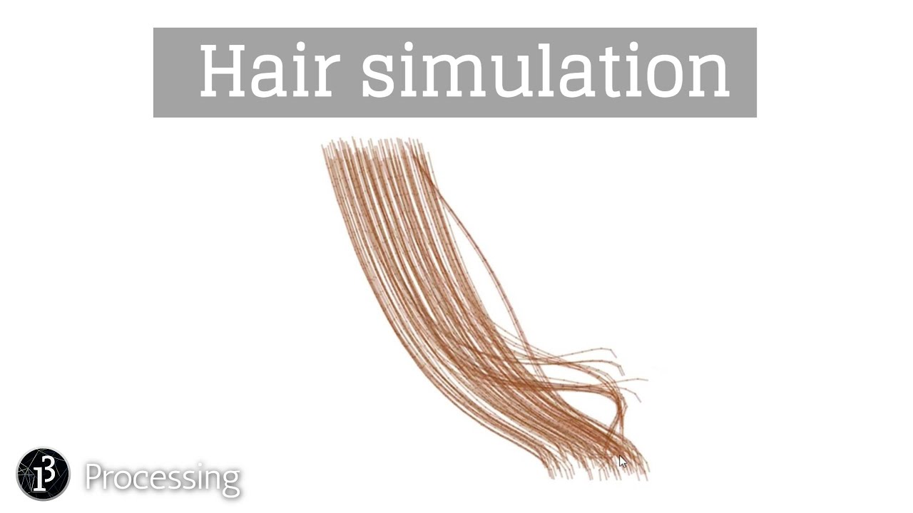 Hair Simulation. Processing Demo. - YouTube