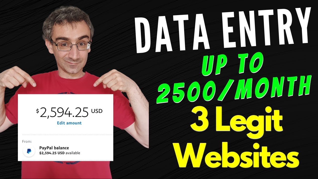 3 Legit Data Entry Jobs Work From Home Websites 2022 - YouTube