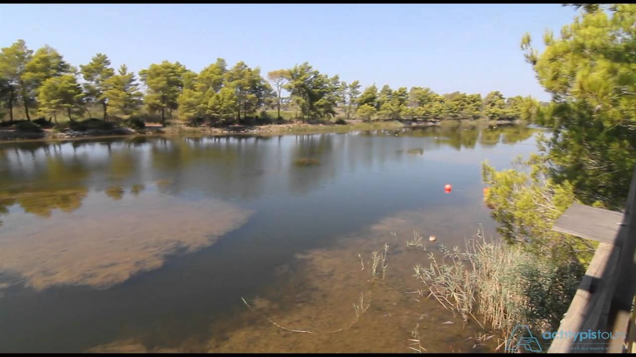 Kaiafas Greece, Thermal Springs, Lake and beach - YouTube