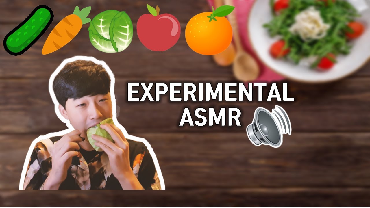 KOREAN DUDE records his first veggies ASMR video - YouTube