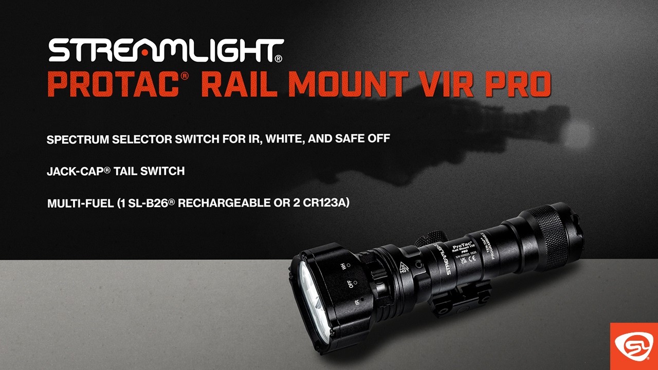 Streamlight® ProTac® Rail Mount VIR Pro: White LED & IR Long Gun Light ...