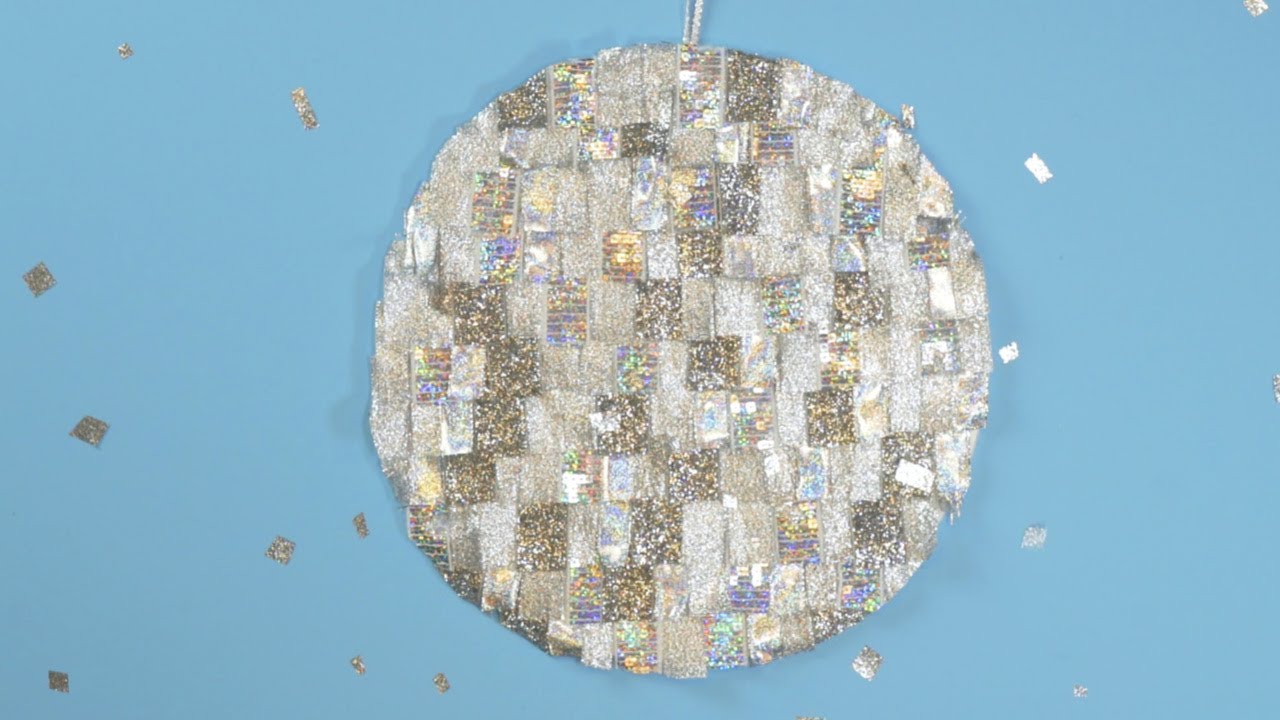 DIY Ribbon Disco Ball - YouTube