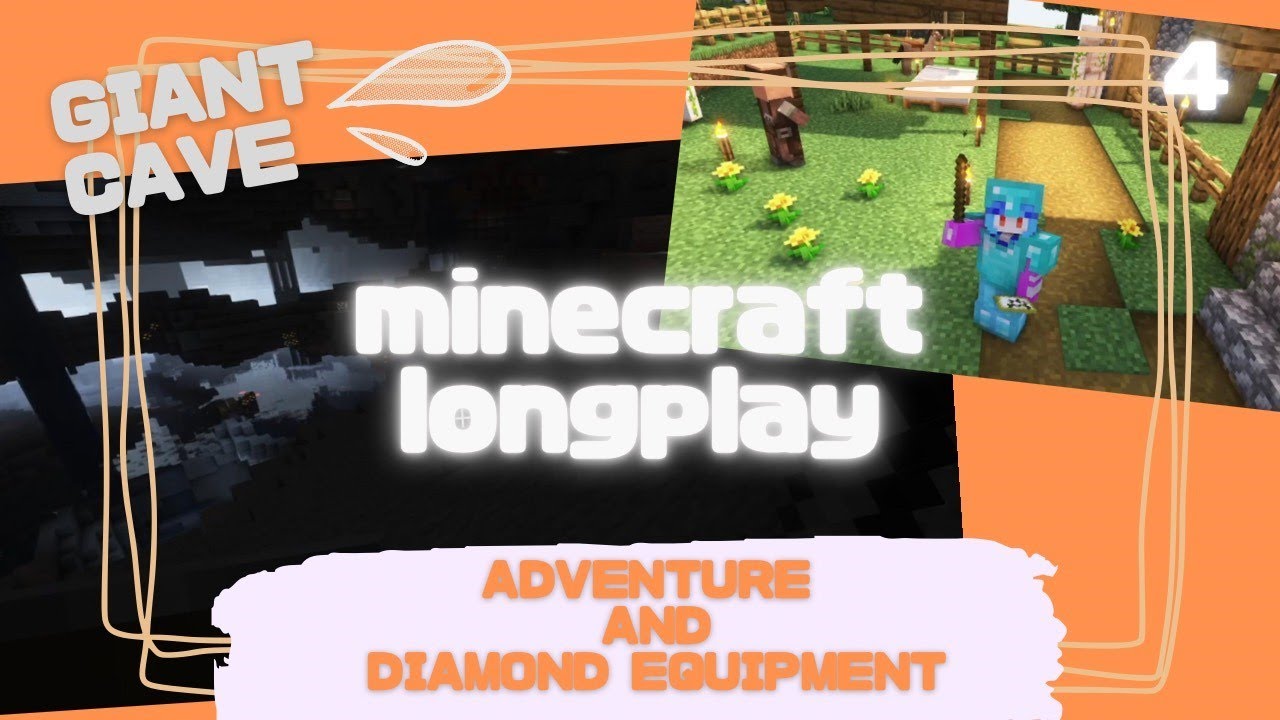 minecraft longplay 4 ~Adventure and Diamond Equipment~（No Commentary ...