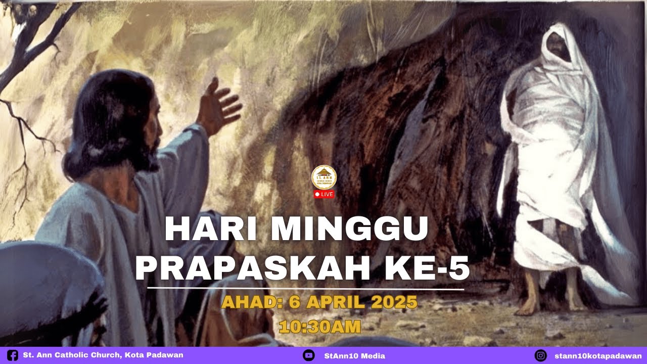 Misa Ahad | Hari Minggu Prapaskah Ke-5, 2025 - YouTube