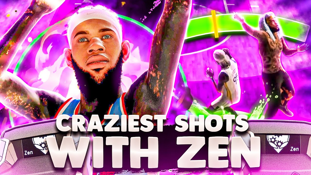 I HIT THE CRAZIEST SHOTS WITH A ZEN CONTROLLER IN NBA 2K21! BEST ...