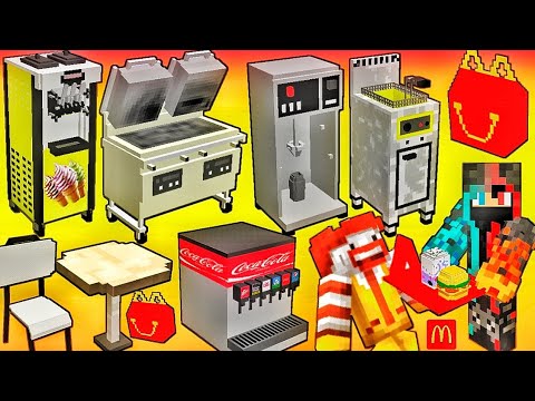 Minecraft - realistic McDonald restaurant addon mod (mcpe,xbox,ps4 ...
