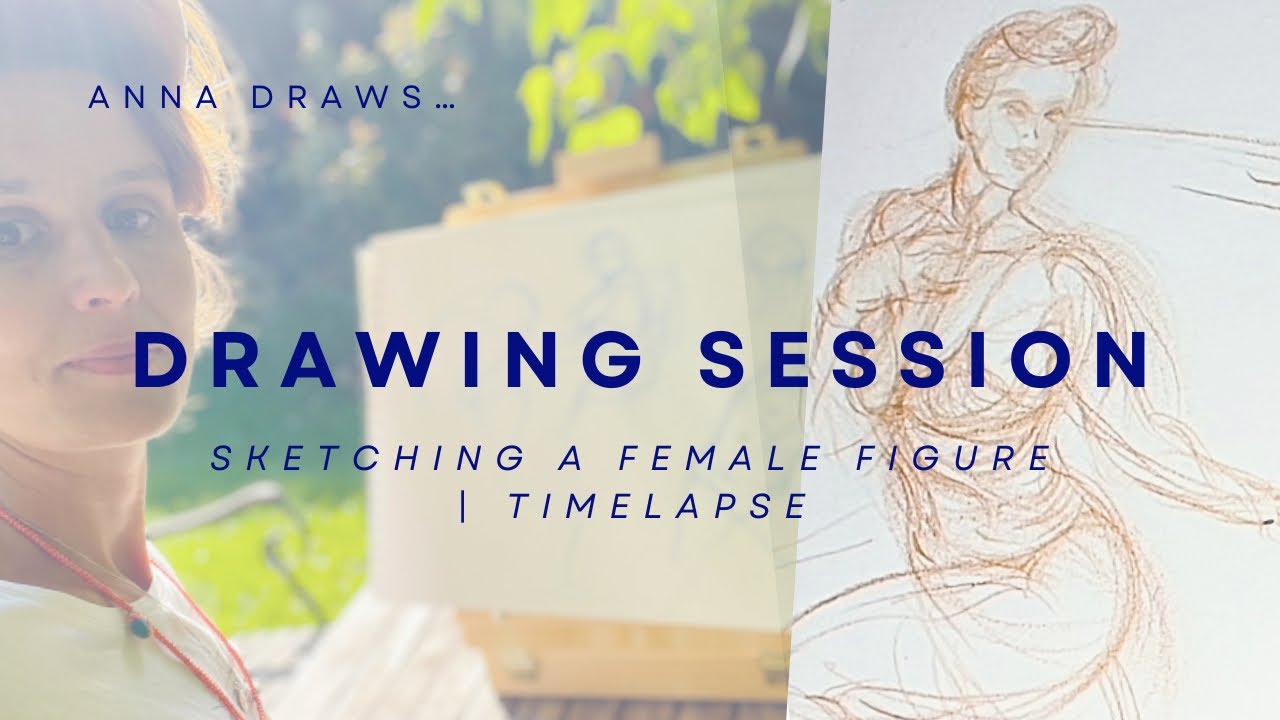 Sketching a Female Figure | Short Timelapse - YouTube