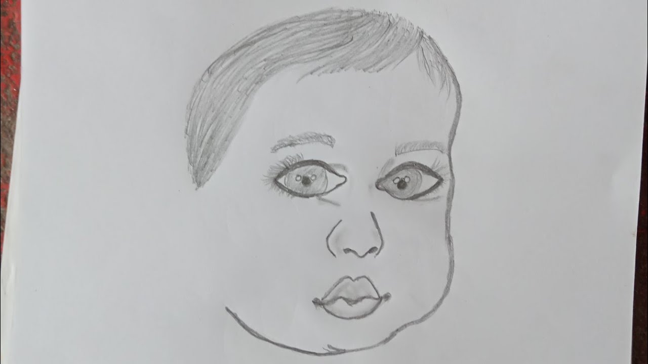 How to draw baby boy potrait step by step / Shruti Mishra - YouTube