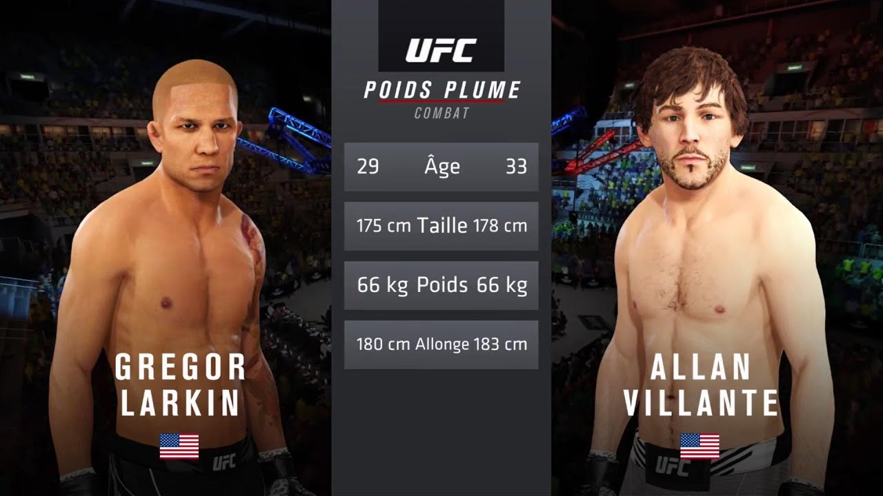 UFC 4 | Gregor Larkin vs Allan Villante | Featherweight | BL studio 4 ...