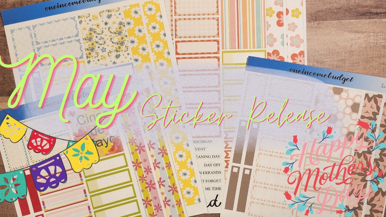 Surprise for May Sticker Release! OneIncomeBudgeting || Planner ...