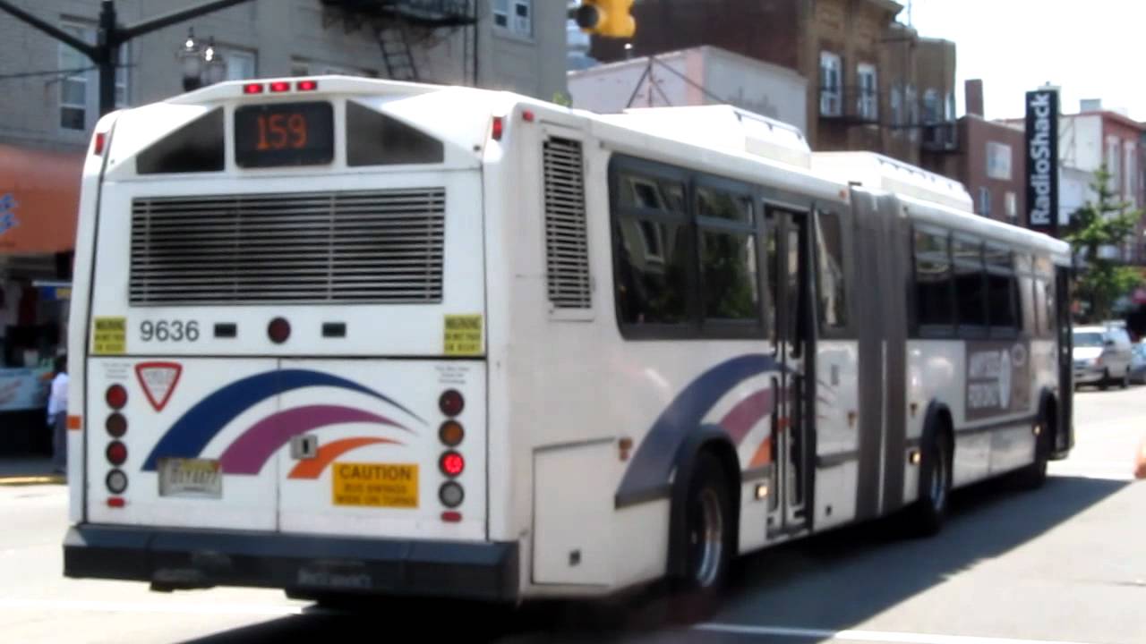 NJT Neoplan AN459 #9636 on the 159 to NY (Outside) in HD - YouTube
