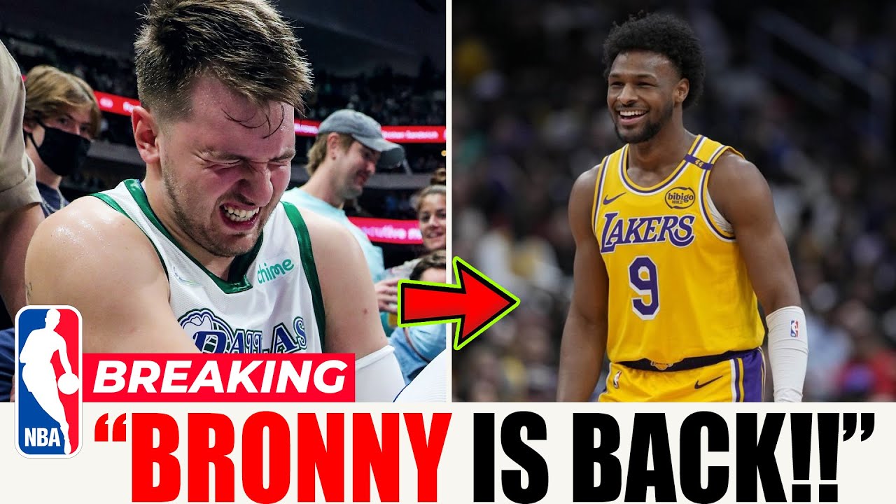 Lakers Had No Choice. Bronny James Is BACK After Luka Dončić Injury ...