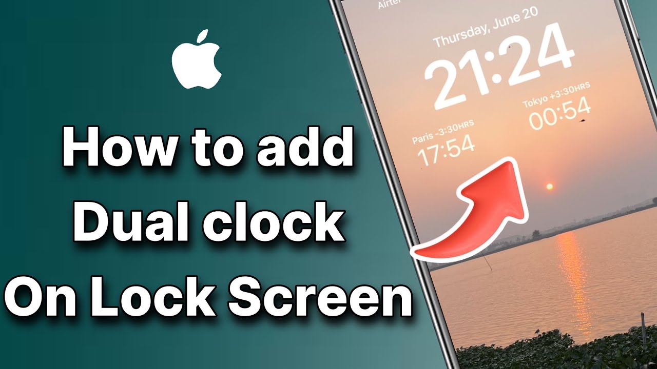 Add multi country clocks to lock screen of iPhone - YouTube