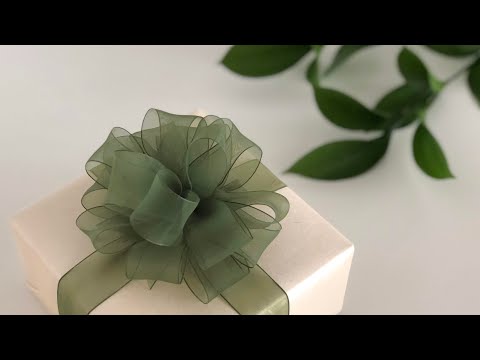 (SUB) 조금 더 특별하게 선물포장 리본 묶는법-폼폰보우/ Gift Wrapping #42