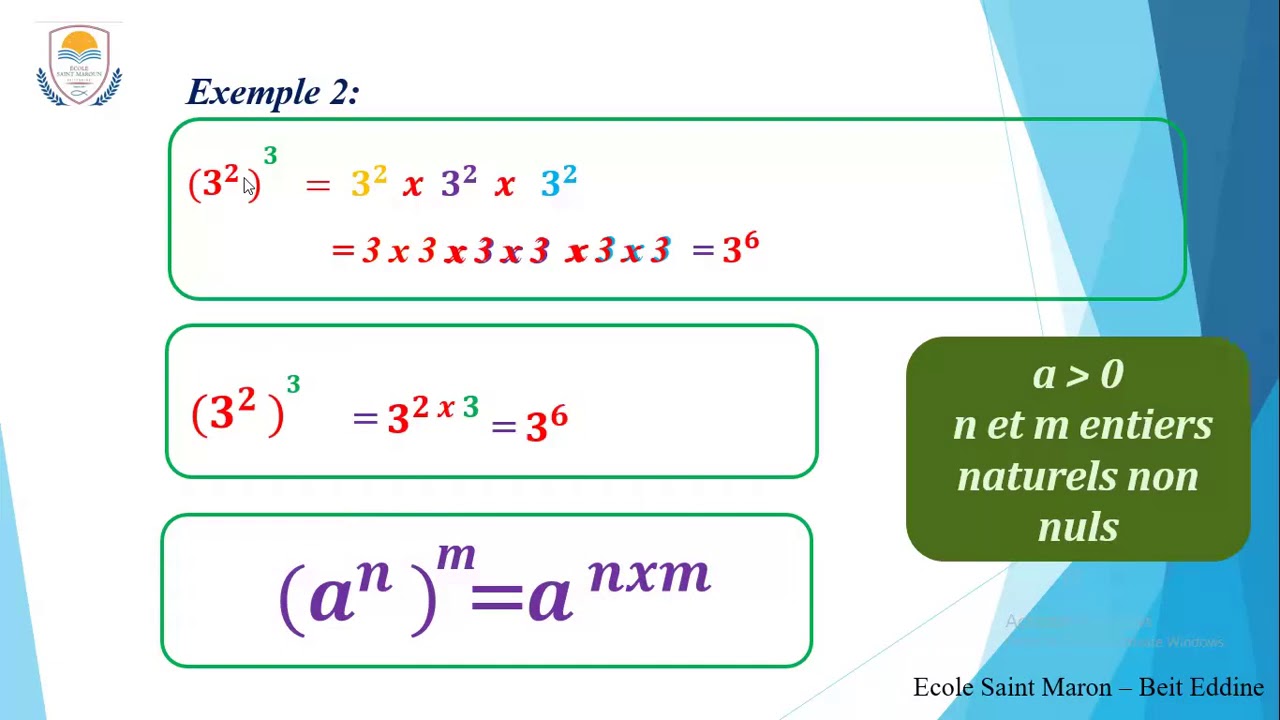 Maths - EB7 - Les puissances (Partie2) - YouTube
