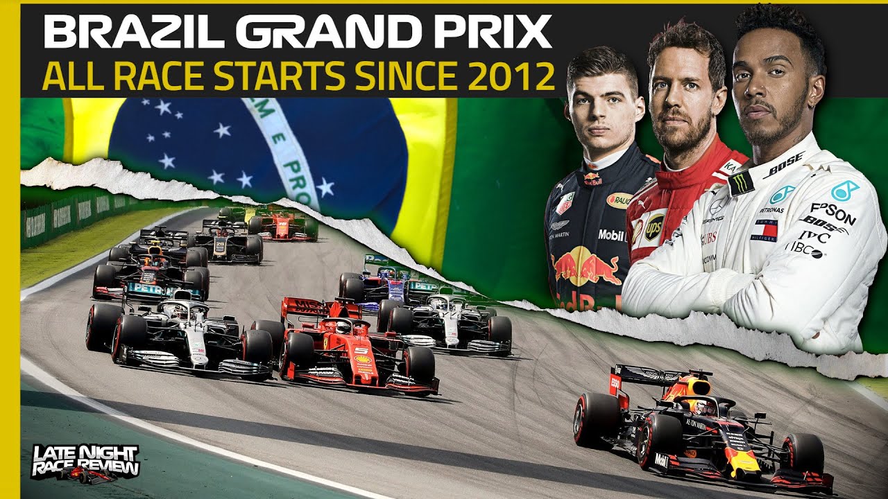 Formula 1 Brazil GP | All Race Starts | Opening Corners in Sao Paulo ...
