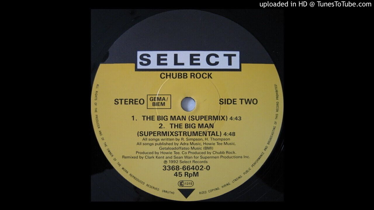 The Big Man (Supermixtrumental) - Chubb Rock - YouTube
