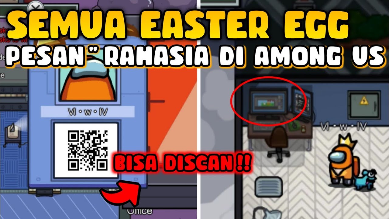 SEMUA EASTER EGG YANG ADA DI AMONG US! BANYAK PESAN RAHASIA!! | Among ...