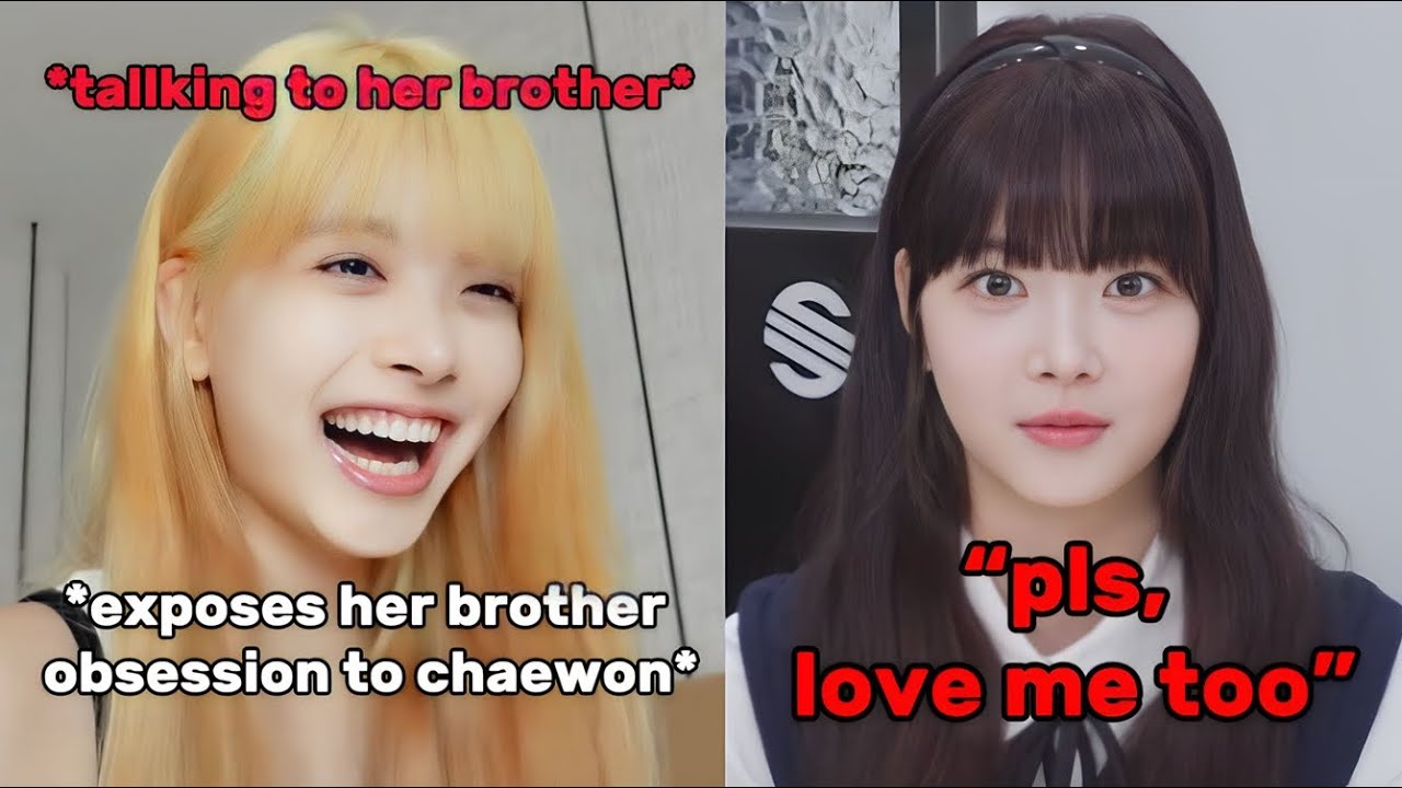 EUNCHAE brother talking about CHAEWON again in front of her (she exposed her brother) - YouTube