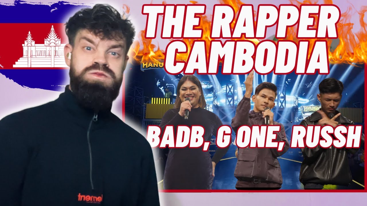 TeddyGrey Reacts to 🇰🇭 The Rapper Cambodia | EP1 | G-One | BadB | Russh ...