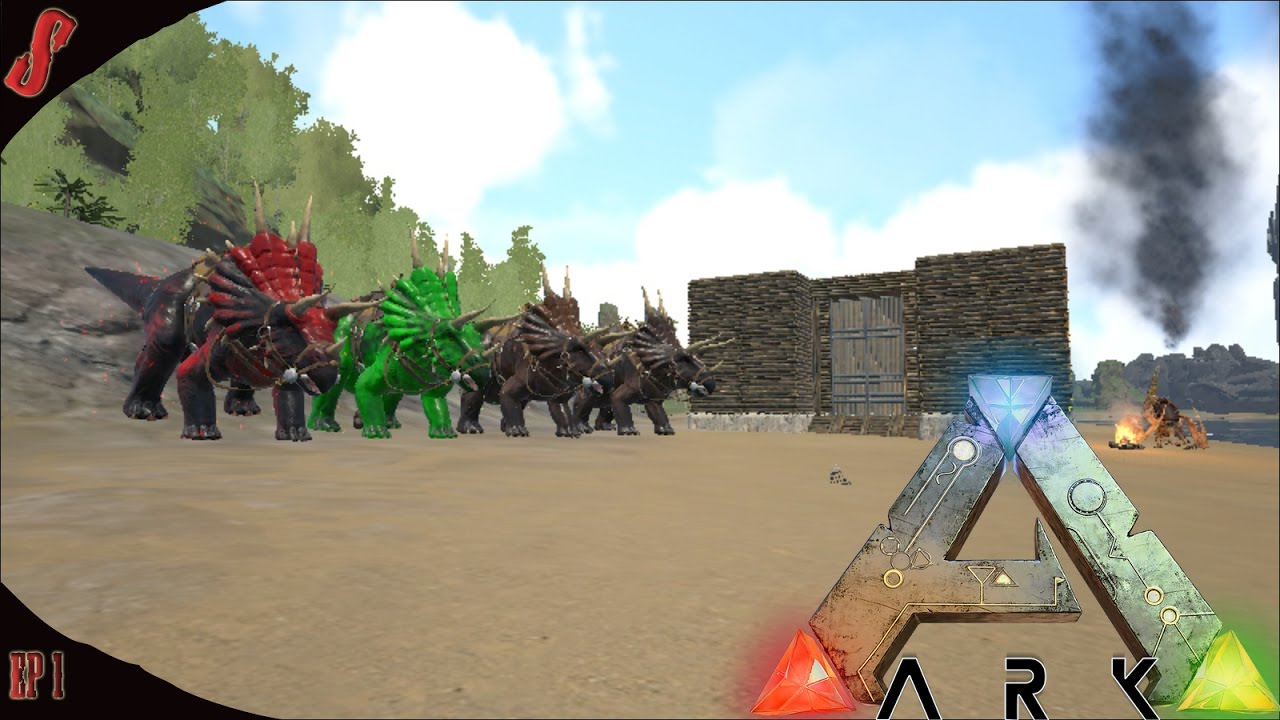 Modded Ark: ACA EP 1 - Teenage Mutant Ninja Trikes! - YouTube