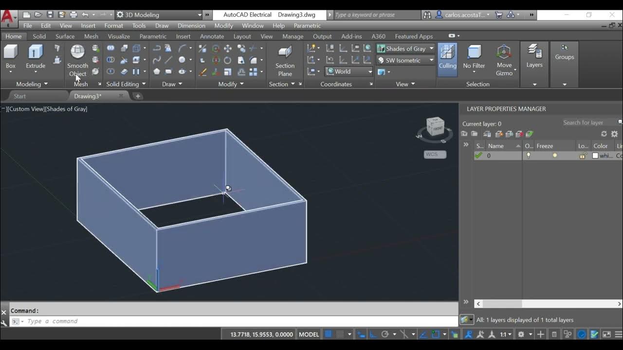 Import 3D Objects, Rotate in 3D and User Coordinate System (USC) - YouTube
