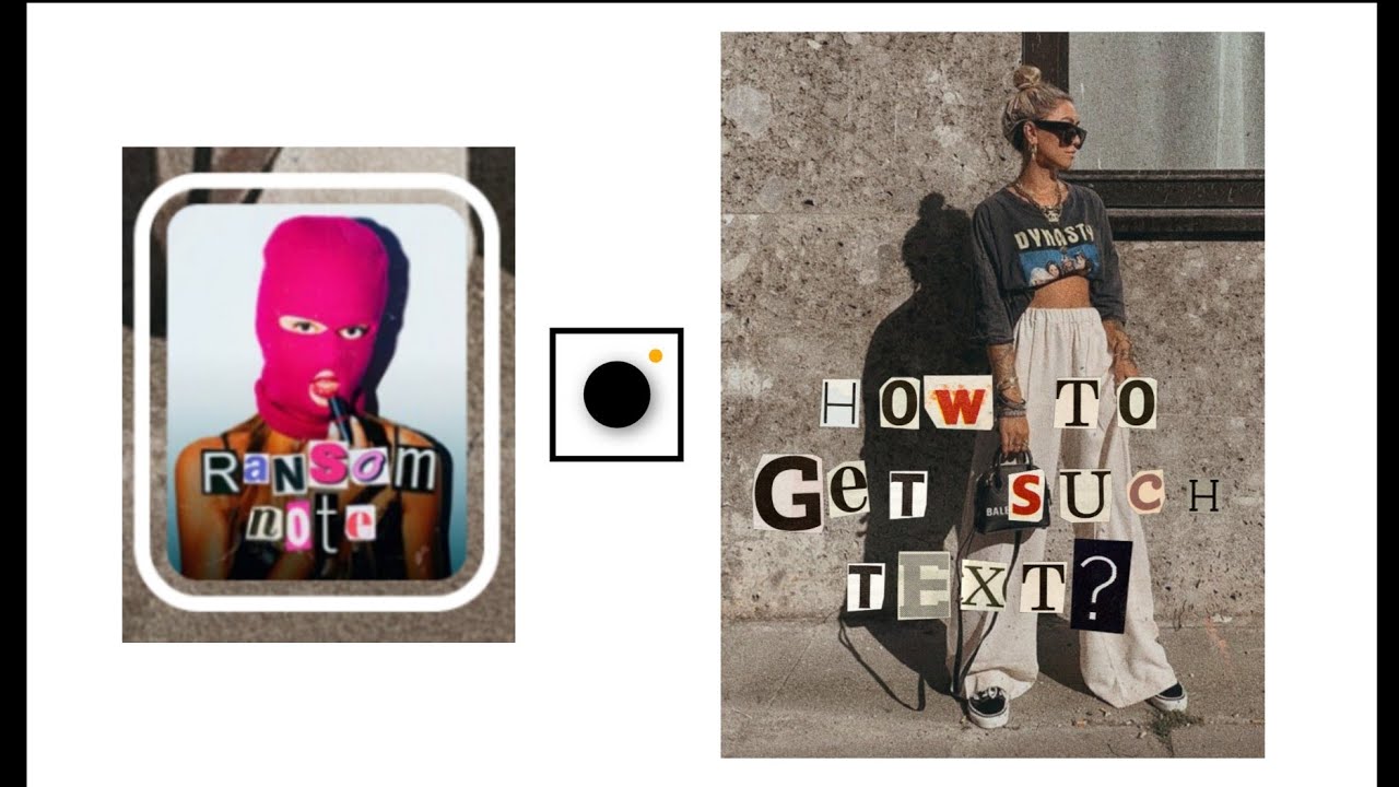 How to get the trending RANSOM NOTE text on your photo's and videos ...