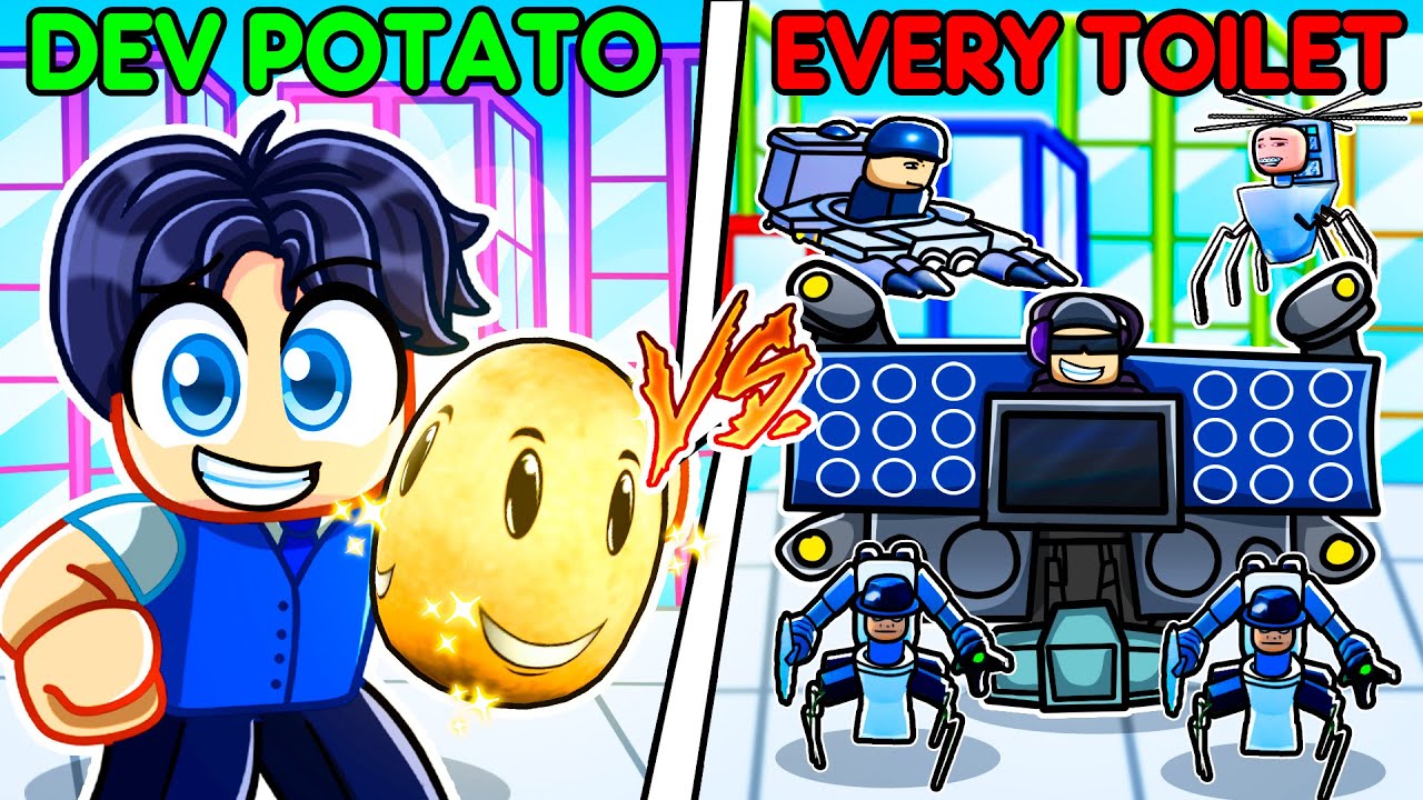 DEV POTATO UNIT vs EVERY TOILET In SKIBIDI TOWER DEFENSE! - YouTube