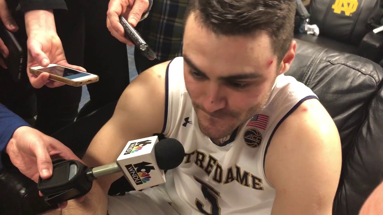 Matt Farrell after scoring a career-high 28 points - YouTube