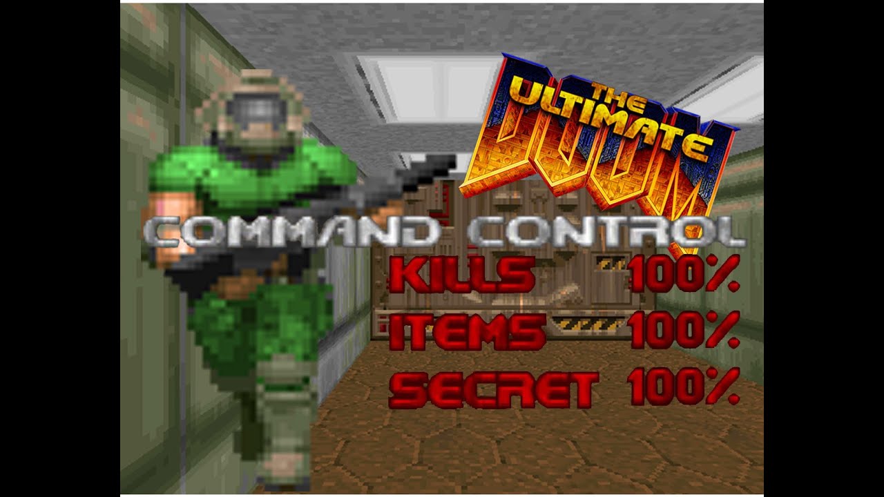 The Ultimate DOOM - E1M4 Command Control - 100% - UV - YouTube