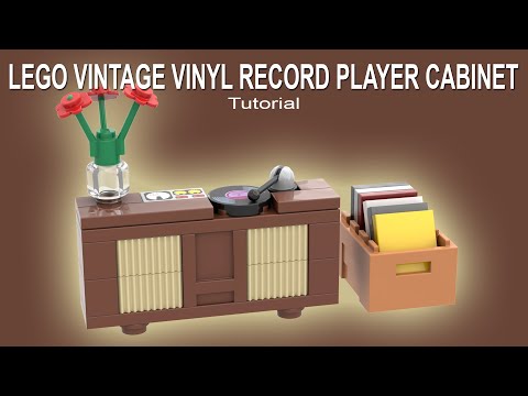 How To Build A Custom VINTAGE VINYL RECORD PLAYER CABINET Using LEGO ...