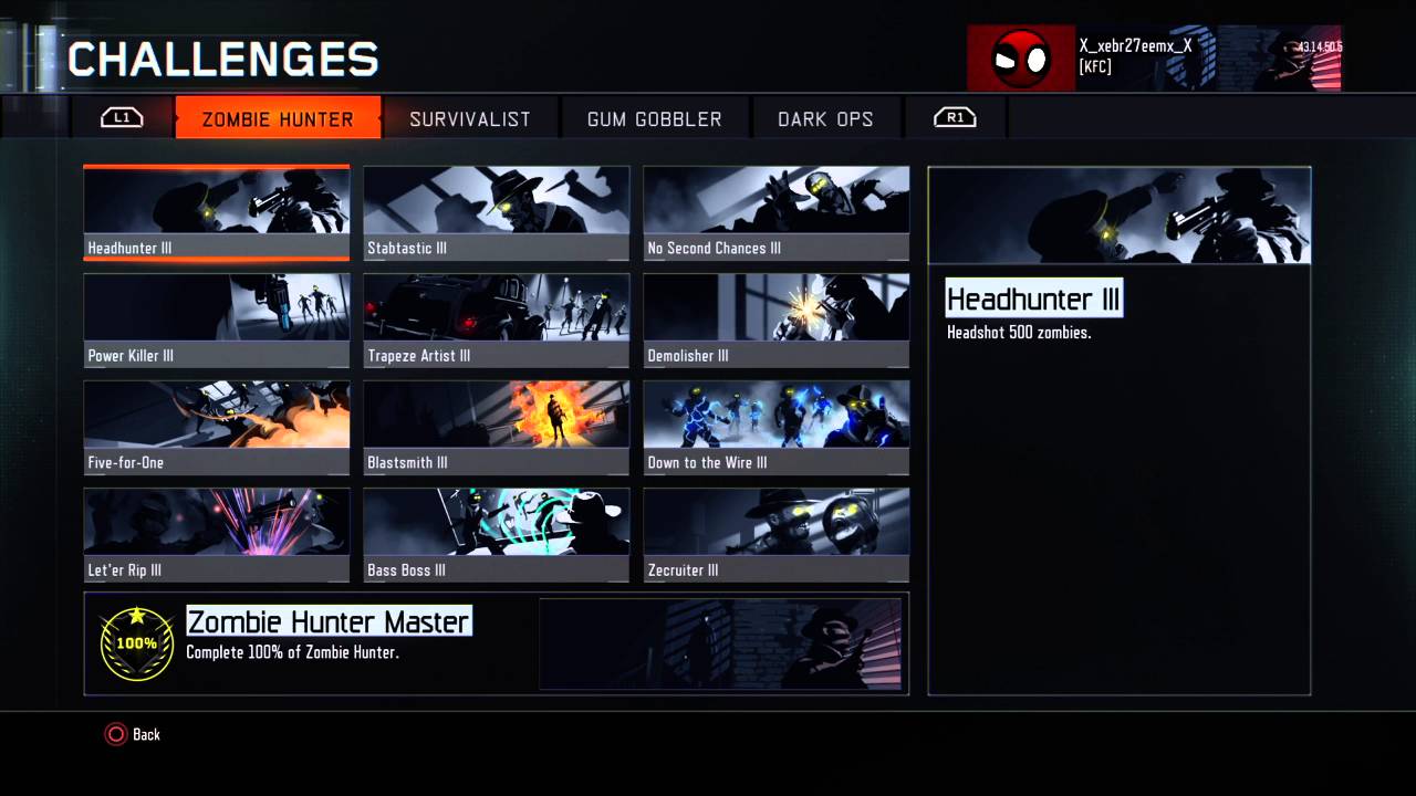 zombie master hunter calling card - YouTube