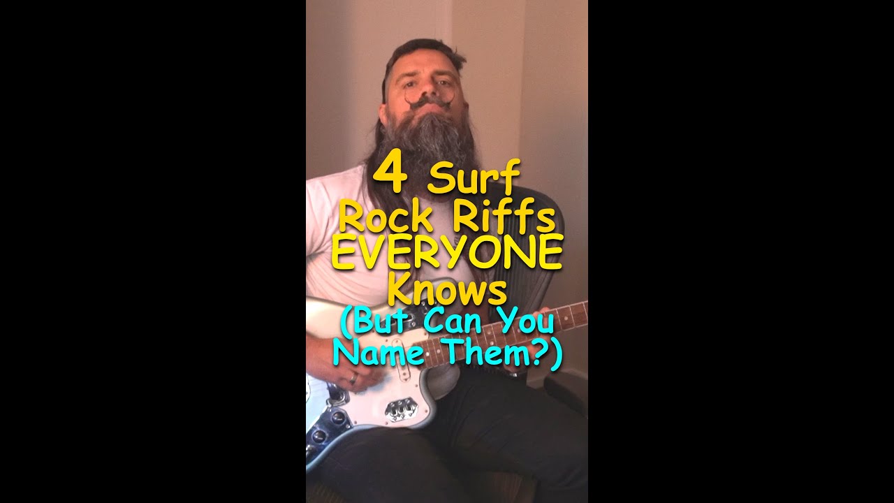 How many of these riffs do you know? #riffs #guitar #surfrock - YouTube