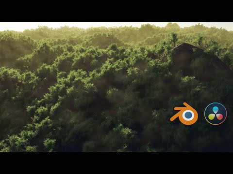 Made 3D Realistic Forest in Blender 2.9 & Davinci Resolve 16 | Tutorial - CG Geek | Fuad's Creations