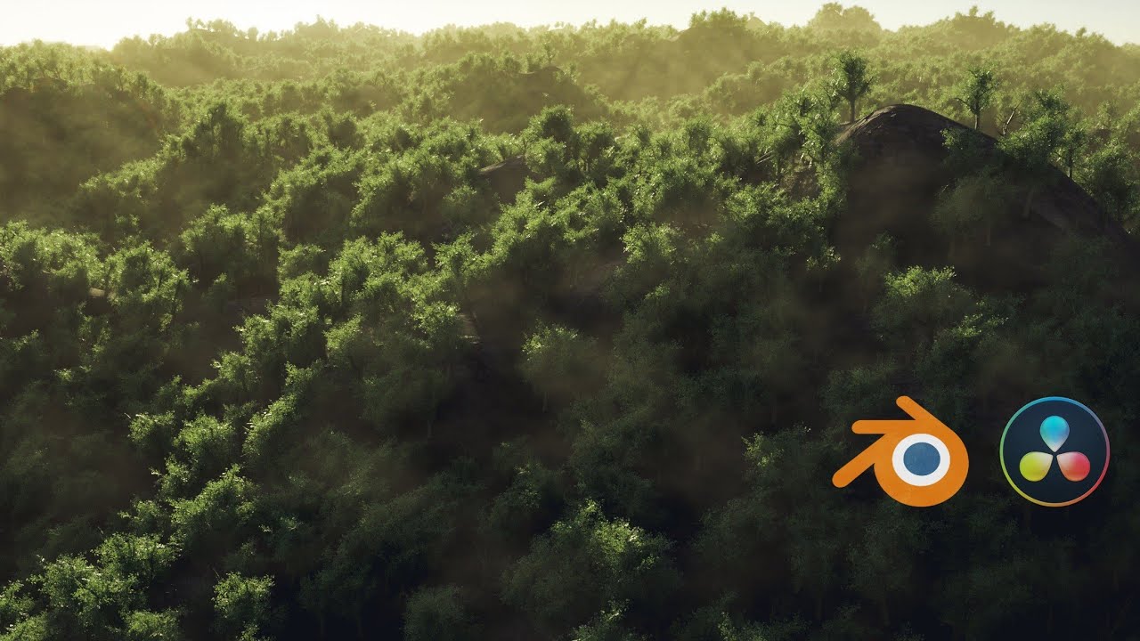 Made 3D Realistic Forest in Blender 2.9 & Davinci Resolve 16 | Tutorial ...