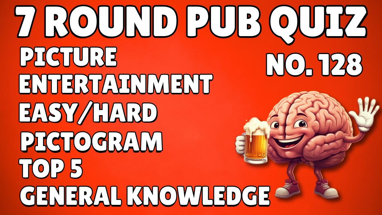 Pub Quiz: Picture, Entertainment, Easy/Hard, Pictogram, Top 5, General ...