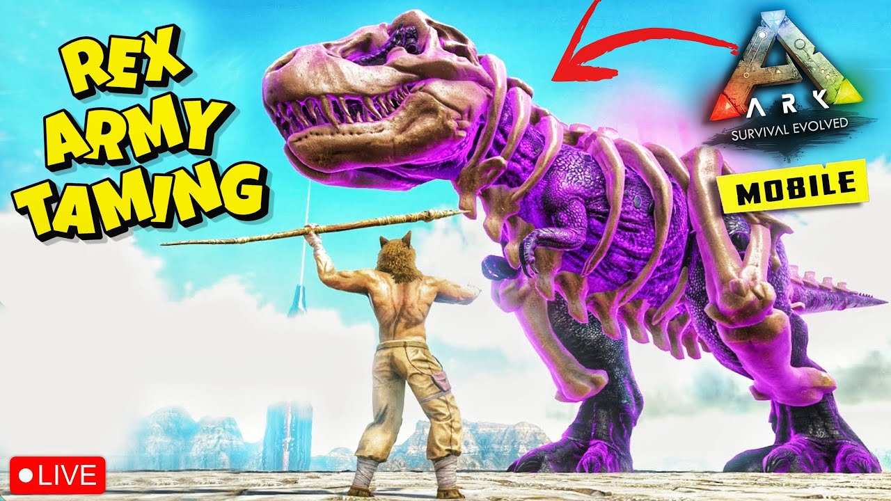 Taming Rex Army For Boss Fight In ARK Revamp 🎉 : ARK Ultimate Mobile ...