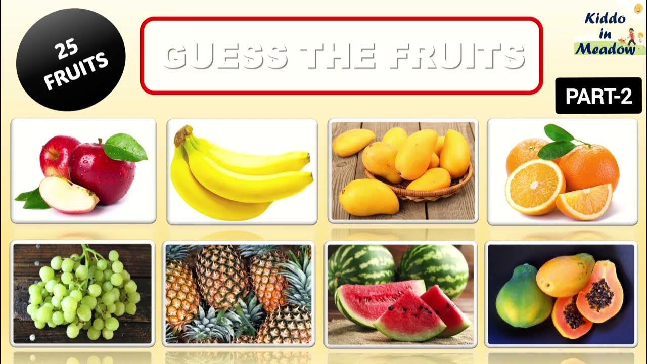 Fun Fruit Guessing Game for Kids and Toddlers 🍍🍓🍌 | Can You Guess the ...