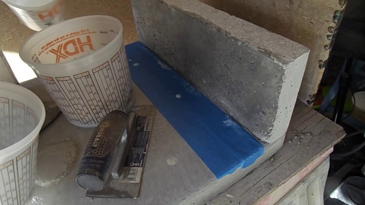 Polished concrete repairs: Going Vertical with Match Patch Pro Part C ...