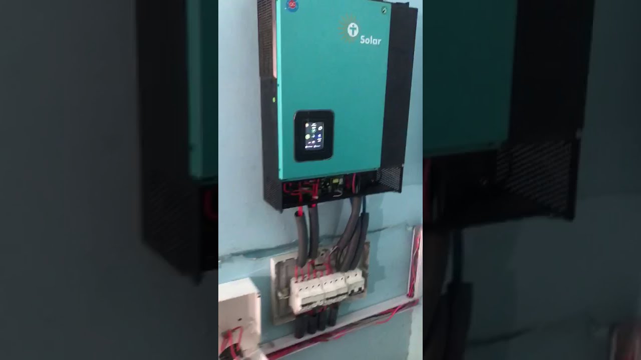 Tesla Infini Solar Inverter 5KW installation - YouTube