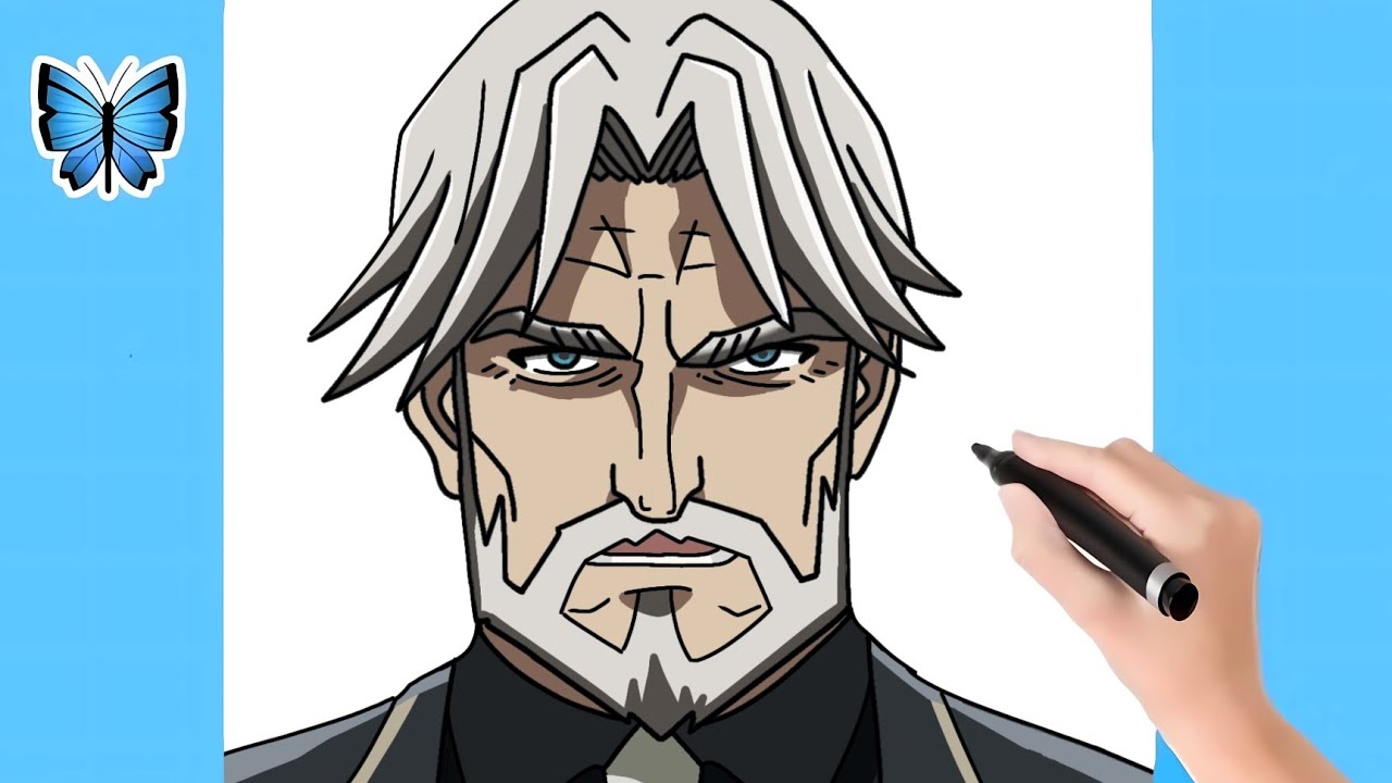 How to draw Sebas Tian from Overlord Step by Step ||how to draw anime ...