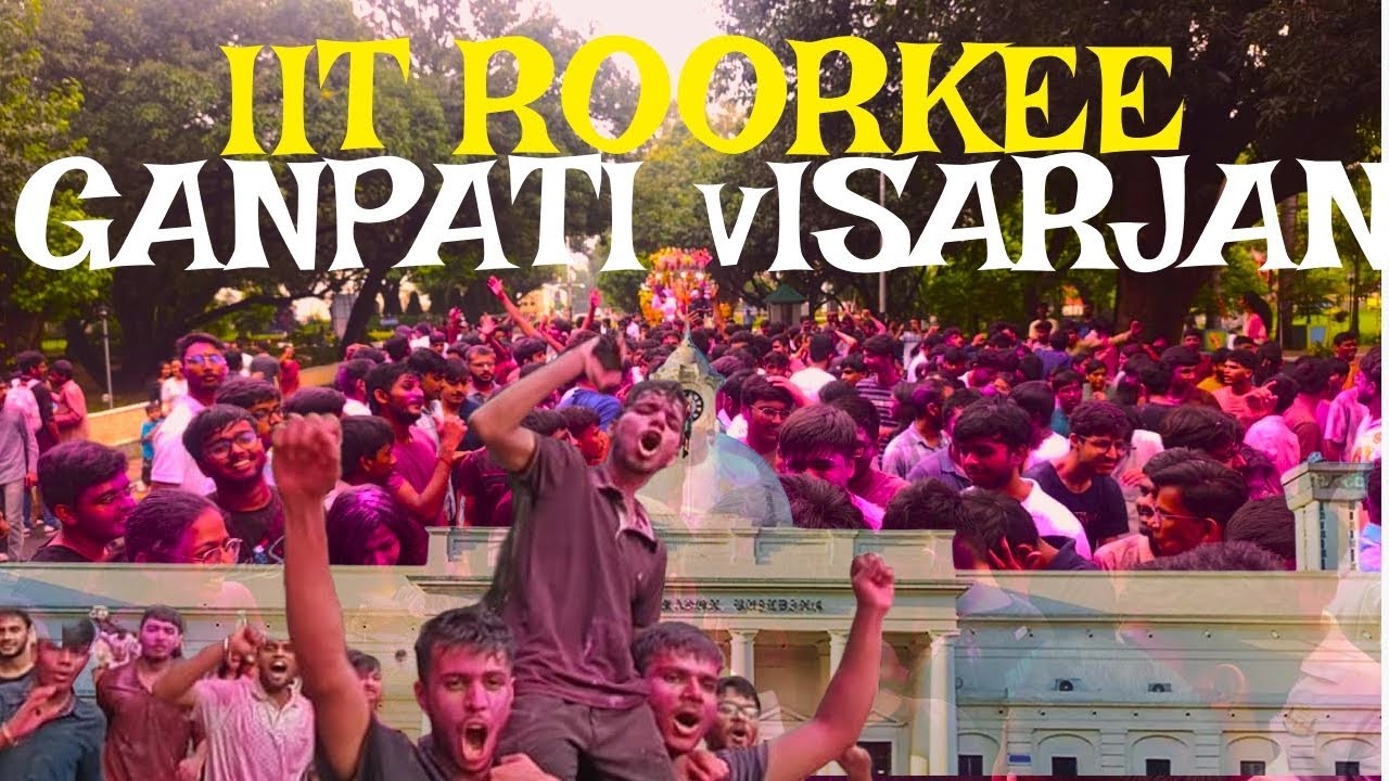 IIT Roorkee GANPATI VISARJAN 2025 🔥| FULL ON DANCE, ENERGY & AURA ...