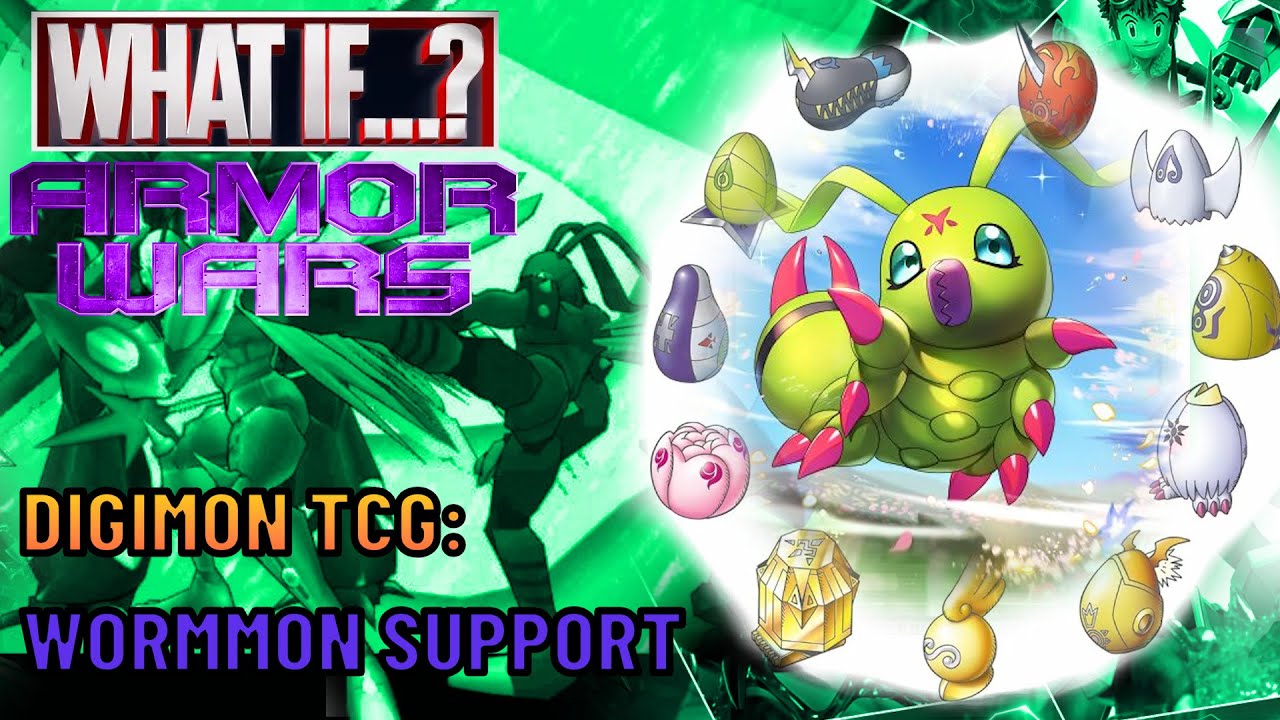 Digimon TCG | WHAT IF - Armor Wars - Wormmon Support - YouTube