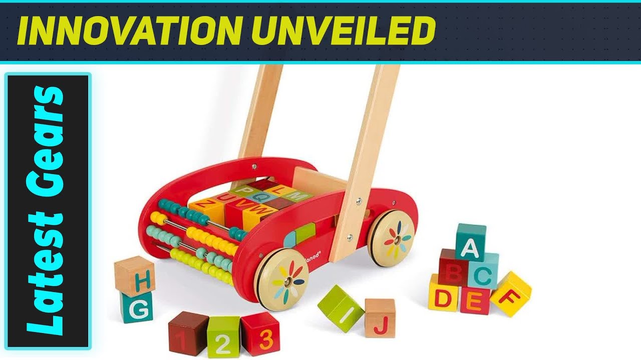 Best Wooden Baby Walker? Janod ABC Buggy Cart - YouTube